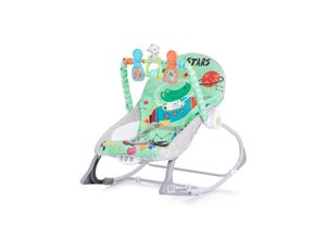 3800931053178 - Babywippe Baby Spa 2 in 1 elektrisch Stuhl Schaukelfunktion Spielbogen grün