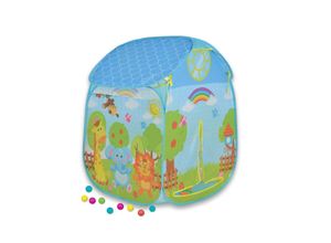 3801005600397 - Kinderspielzelt Zoo 995-5001C Spielhaus Bällebad 50 bunte Spielbälle blau