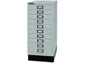 5020073703061 - Schubladenschrank MultiDrawer? 29er Serie L2910S855 Stahl 10 Schubladen (Vollauszug) A4 278 x 67 x 38 cm mit Sockel sil