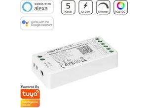 4063592016817 - MiBoxer RGB+CCT WIFI LED Controller 5 Kanal 12 24V WiFi Tuya Alexa Google FUT03