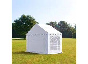 4260187834348 - Partyzelt 3x2m PVC 500 g m² weiß wasserdicht Gartenzelt Festzelt Pavillon