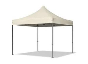 4260578431132 - Faltpavillon 3x3m Hochleistungspolyester 350 g m² creme wasserdicht Faltzelt Klappzelt