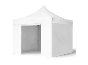 4260438383137 - Faltzelt professional 3x3 m ohne Fenster Faltpavillon alu Pavillon Partyzelt in weiß PROFIZELT24 - weiß