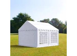 4260187830906 - Partyzelt 3x5m PVC 500 g m² weiß wasserdicht Gartenzelt Festzelt Pavillon