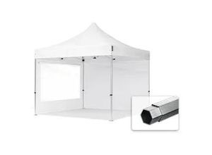 4064108039412 - 3x3 m Faltpavillon TOOLPORT PROFESSIONAL Alu 40mm Seitenteile mit Panoramafenstern weiß - weiß