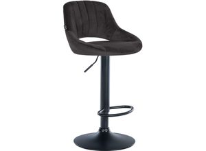 4251756492793 - Barhocker Milet I Samt-Bezug I Drehbarer Barstuhl
