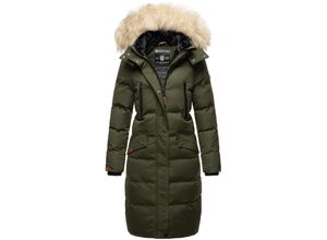 4059072460287 - MARIKOO Damen langer Winterjacke Stepp Parka mit abnehmbarer Kapuze Schneesternchen