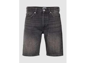 5715416187256 - - Locker geschnittene Jeans-Shorts in verwaschenem Schwarz