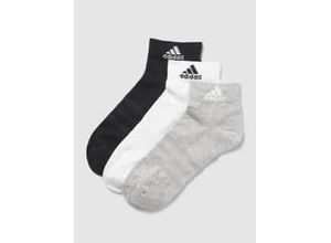 4066746302095 - adidas Sportswear - 3er-Pack knöchelhohe Socken in Schwarz Weiß und Grau-Bunt