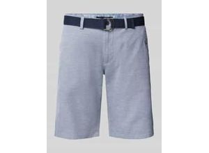 4067557893611 - Regular Fit Bermudas mit Stoffgürtel