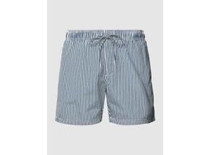 4007066250550 - Swimshorts Webware dunkelblau gestreift - Saltwater für Herren 456789