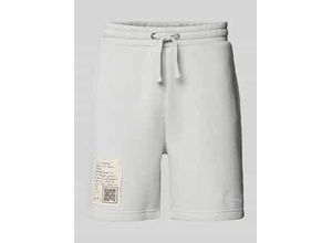 4066968862827 - Regular Fit Sweatshorts mit Label-Patch