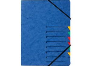 4013951003545 - Dokumentenmappe Easy DIN A4 Gummizugverschluss 7-teilig blau