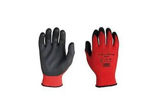 4012677116058 - Polyester-Strickhandschuh Rottex Nitril Handflächen-Beschichtung flüssigkeitsdicht 12 Paar Größe M