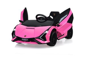 0661706153102 - 12V Lamborghini Kinderauto mit 24G-Fernbedienung Elektroauto 3-5km h mit MP3 Radio Musik und LED-Scheinwerfer Kinderfahrzeug für Kinder von 3-8