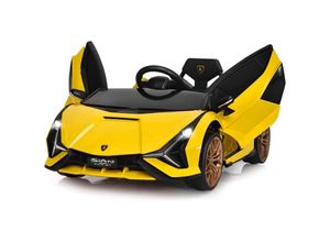 0661706153096 - 12V Lamborghini Kinderauto mit 24G-Fernbedienung Elektroauto 3-5km h mit MP3 Radio Musik und LED-Scheinwerfer Kinderfahrzeug für Kinder von 3-8