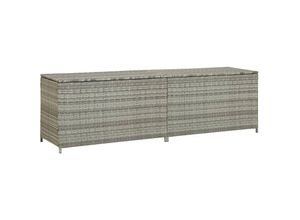 8719883732213 - Bonnevie - Gartenbox Poly Rattan 200x50x60 cm Grau vidaXL387913