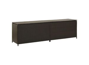 8719883732206 - Bonnevie - Gartenbox Poly Rattan 200x50x60 cm Braun vidaXL805618