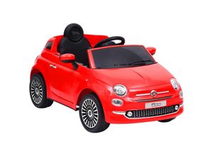 8720286350539 - Bonnevie - Kinder-Elektroauto Fiat 500 Rot vidaXL151054