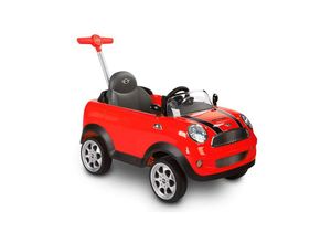 4894662425136 - Push Car mit ausziehbarer Fußstütze ab 1 Jahr mini Cooper Rot - Rollplay