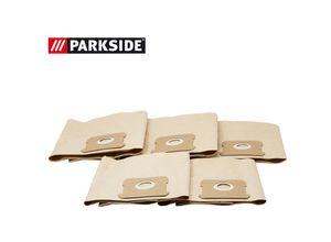 4062495009445 - Parkside ® - Papierfilterbeutel 5er Pack Staubsaugerbeutel passend für Parkside Nass-Trocken Sauger pntsa 20-Li A1 - lidl ian 310656