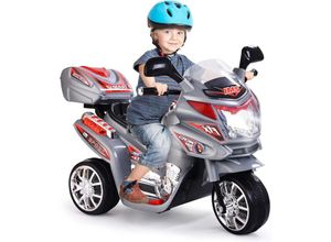 0661706165129 - Goplus - 6V Elektro Kindermotorrad mit 3 Raedern Elektromotorrad inkl Licht & Pedal & Aufbewahrungskiste & Musik Elektro-Dreirad für Kinder von 3