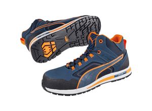 4051428062893 - PUMA Safety Crosstwist Mid 633140-47 Sicherheitsstiefel S3 Schuhgröße (EU) 47 Blau Orange 1 St