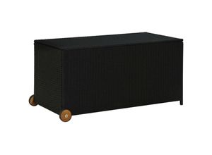 8720286055106 - Bonnevie - Garten-Aufbewahrungsbox Schwarz 120x65x61 cm Poly Rattan vidaXL278633