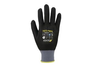 4029201137533 - HIT091V 10 Handschuhe Hit Flex v Größe 10 schwarz grau 98% Polyamid   2% - Asatex