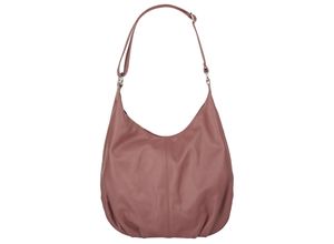 4260543057206 - Shopper CLUTY Damen Gr B H T 31cm x 28cm x 7cm onesize rosa (alt rosa) Leder leicht glänzend unifarben Taschen echt Leder Made in Italy