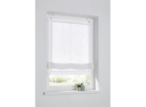 4016478976583 - Raffrollo HEINE HOME Raffrollos Gr 140 cm Ösen 45 cm weiß Raffrollos blickdicht 4016478976583 - Raffrollo HEINE HOME Raffrollos Gr 140 cm Ösen 45 cm weiß Raffrollos blickdicht