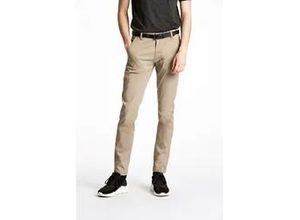 4057651026206 - Chinohose LINDBERGH Herren Gr 40 Länge 34 beige (dk sand) Stoff Obermaterial 98% Baumwolle 2% Elasthan casual slim fit normal Hosen mit Gürtel und Stretch