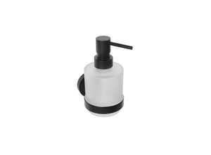 4250657516362 - Brillantbad BARK Seifenspender Mini Messing Schwarz 75x145x100 mm 200 ml für Bad & Küche >> zum Bohren oder Kleben*