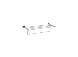 4250657520154 - Brillantbad BASA Handtuchablage Messing Chrom 585x140x210 mm für Bad & WC >> zum Bohren