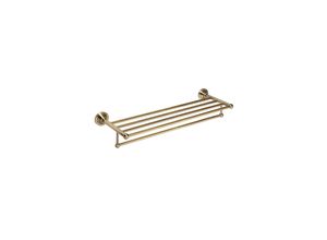 4250657520482 - Brillantbad BETRO BRONZE Handtuchablage Messing Bronze 665x120x225 mm für Bad & Küche >> zum Bohren