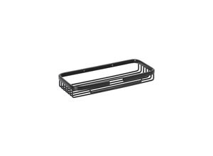 4250657526569 - Brillantbad BYTRO Seifenkorb Messing Schwarz 100x230x30 mm für Bad & WC >> zum Bohren