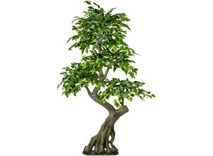 4064118841364 - Kunstbaum CREATIV GREEN Ficus Benjamini grün Kunstpflanzen B H 80cm x 170cm Kunststoff B80cm H170cm