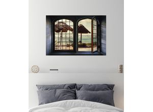 4049009359258 - Wandsticker QUEENCE Urlaub Wandtattoos Gr B H 60 cm x 40 cm Natur bunt Wandtattoos Natur