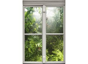 4049009065630 - Wandsticker QUEENCE Regenwald Wandtattoos Gr B H T 40 cm x 60 cm x 01 cm Natur grün Wandtattoos Natur