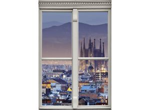 4049009160489 - Wandsticker QUEENCE Stadt Wandtattoos Gr B H T 40 cm x 60 cm x 01 cm Geographie bunt Wandtattoos und Wandsticker