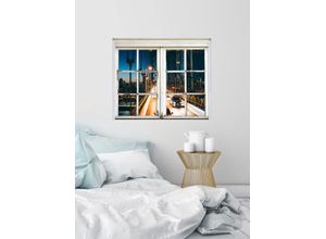 4049009360483 - Wandsticker QUEENCE Autobahnbrücke Wandtattoos Gr B H T 40 cm x 60 cm x 01 cm Geographie bunt Wandtattoos und Wandsticker