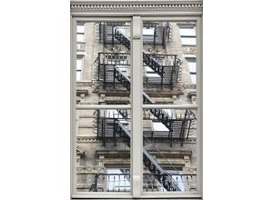4049009097365 - Wandsticker QUEENCE Treppe Wandtattoos Gr B H T 40 cm x 60 cm x 01 cm Geographie grau Wandtattoos und Wandsticker