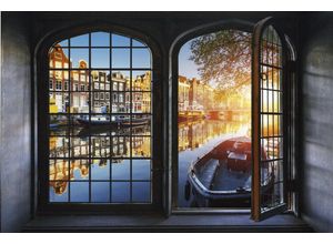 4049009098430 - Wandsticker QUEENCE Amsterdam Wandtattoos Gr B H 60 cm x 40 cm Geographie bunt Wandtattoos und Wandsticker
