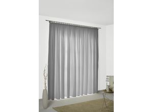 4004567153106 - Vorhang WIRTH Felsted Gardinen Gr 150 cm Kräuselband 132 cm grau Kräuselband Gardine