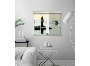 4049009501800 - Wandsticker QUEENCE Leuchtturm Wandtattoos Gr B H T 40 cm x 60 cm x 01 cm Geographie weiß Wandtattoos und Wandsticker