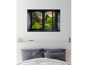 4049009351986 - Wandsticker QUEENCE Urwald Wandtattoos Gr B H 60 cm x 40 cm Natur grün Wandtattoos Natur