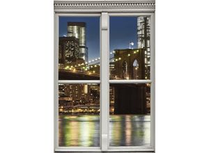 4049009114826 - Wandsticker QUEENCE Brücke Wandtattoos Gr B H T 40 cm x 60 cm x 01 cm Geographie bunt Wandtattoos und Wandsticker