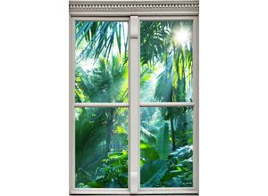 4049009361671 - Wandsticker QUEENCE Regenwald Wandtattoos Gr B H T 40 cm x 60 cm x 01 cm Natur grün Wandtattoos Natur