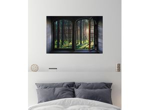 4049009634744 - Wandsticker QUEENCE Wald Wandtattoos Gr B H 60 cm x 40 cm Natur bunt Wandtattoos Natur