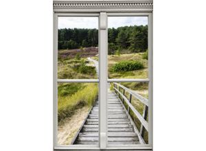 4049009066675 - Wandsticker QUEENCE Treppe Wandtattoos Gr B H T 40 cm x 60 cm x 01 cm Geographie grün Wandtattoos und Wandsticker